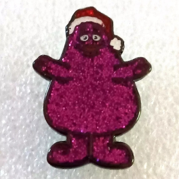 McDonald's | Accessories | Mcdonalds Glitter Grimace As Christmas Santa ...